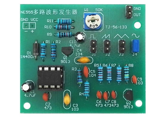 NE555 Function Generator Kit - DIY Signal Waveforms