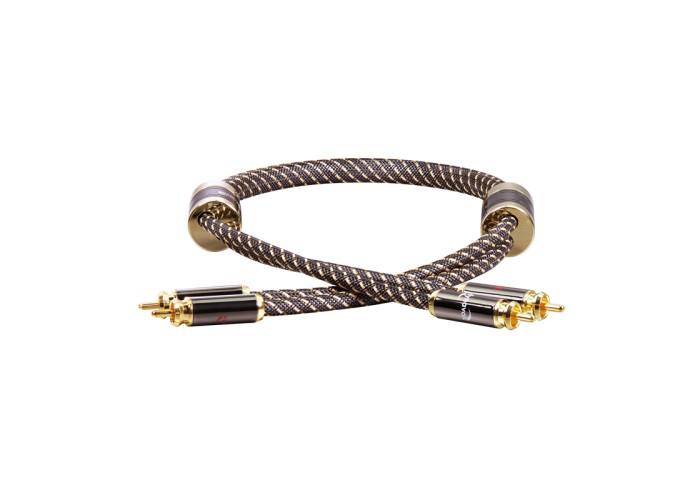 Dynavox Black Line High-End RCA Cable, 1m - Hi-Fi Audio