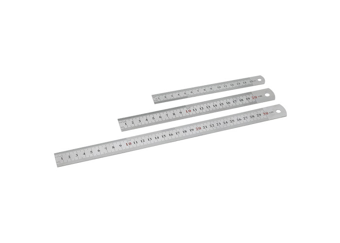 Stainless Steel Ruler Set 15, 20, 30 cm - Precision Tools