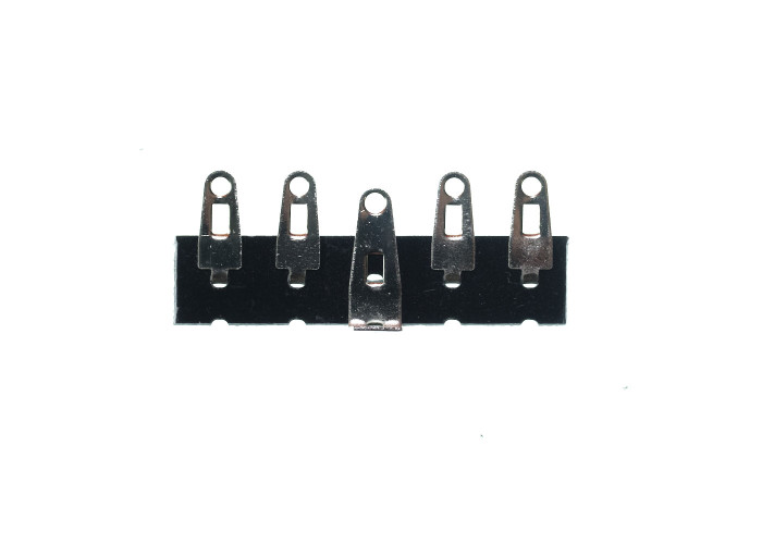 Terminal strip, 4 lug, 1 ground, black