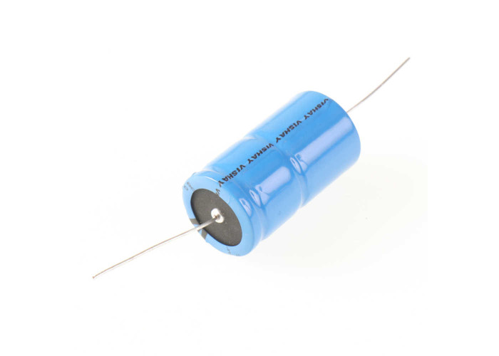2200uF / 63V electrolytic capacitor, axial