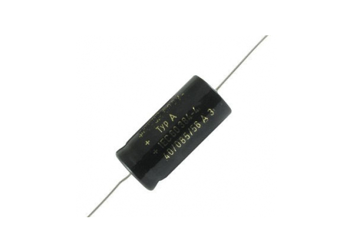 F+T 100uF / 500V electrolytic capacitor, axial