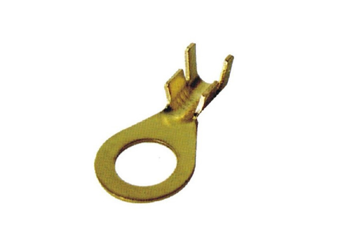 Ring cable lug M8, gold plated, unshielded