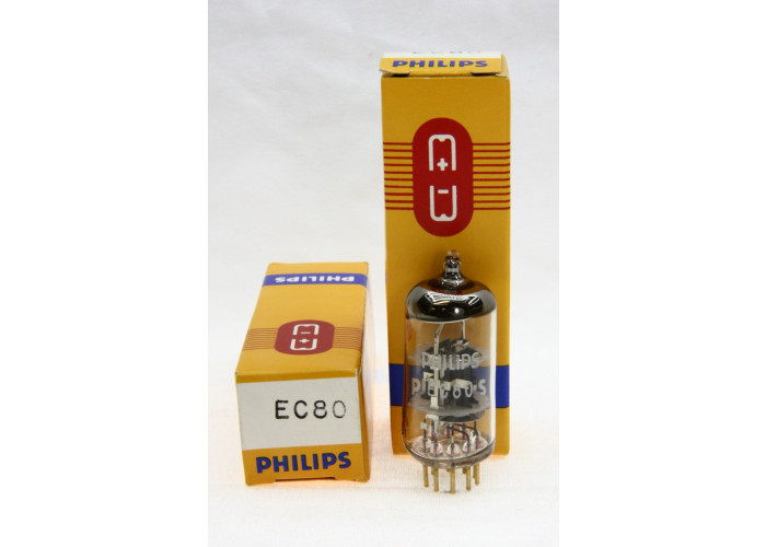 EC80, Philips, gold pin or amperex 6Q4 GOLD PIN NOS AUDIO TUBE