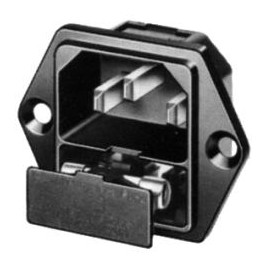 IEC panel plug with fuse. Schurter 6200.2300