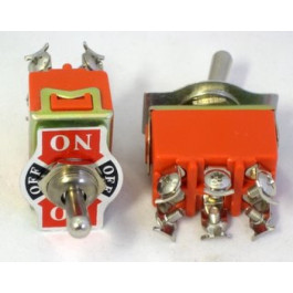DPDT Center off / 2xon-off-on switch with screw connectors