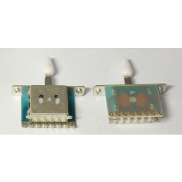 Pickup Selector Switch Alpha / 3-way Strat/Tele, White knob